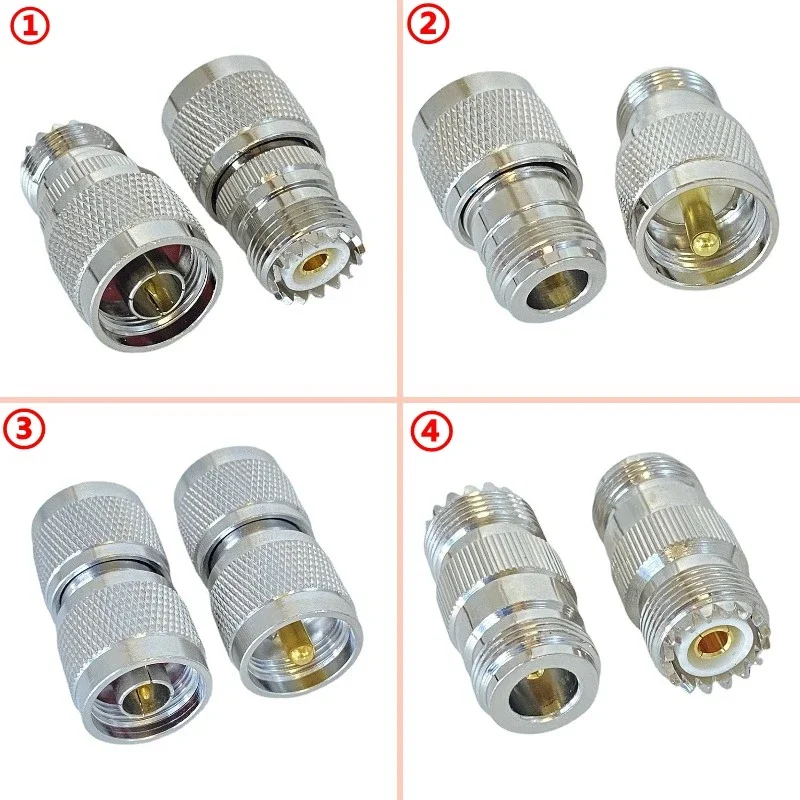 1Pcs UHF SO239 PL259 To N Type Male Female Straight Connector N To UHF ...