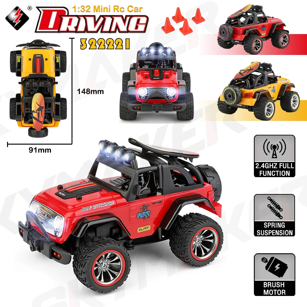 WLtoys-322221-1-32-Mini-Rc-Car-2-4G-Remote-Control-LED-Light-2WD-Truck ...