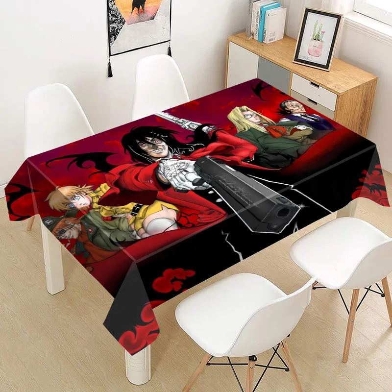HELLSING-Tablecloth-Oxford-Fabric-Square-Rectangular-Dust-proof-Table ...
