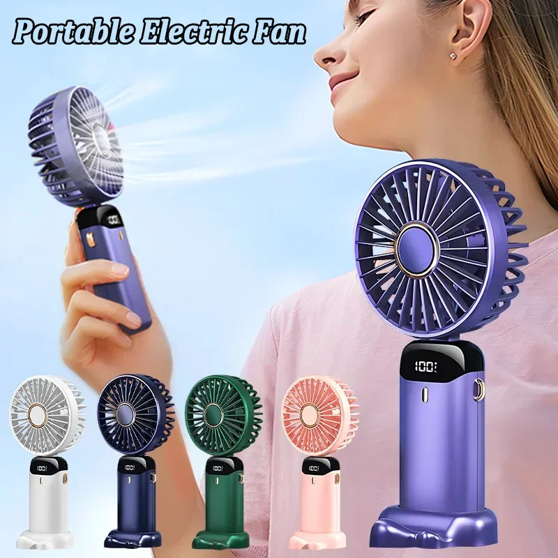 USB-Handheld-Mini-Fan-Foldable-Portable-Neck-Hanging-Fans-5-Speed-USB ...