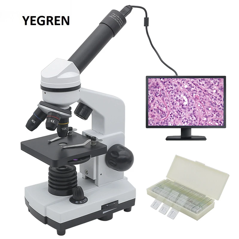 1600X-Student-Biological-Microscope-2MP-USB-Electronic-Eyepiece-Digital ...