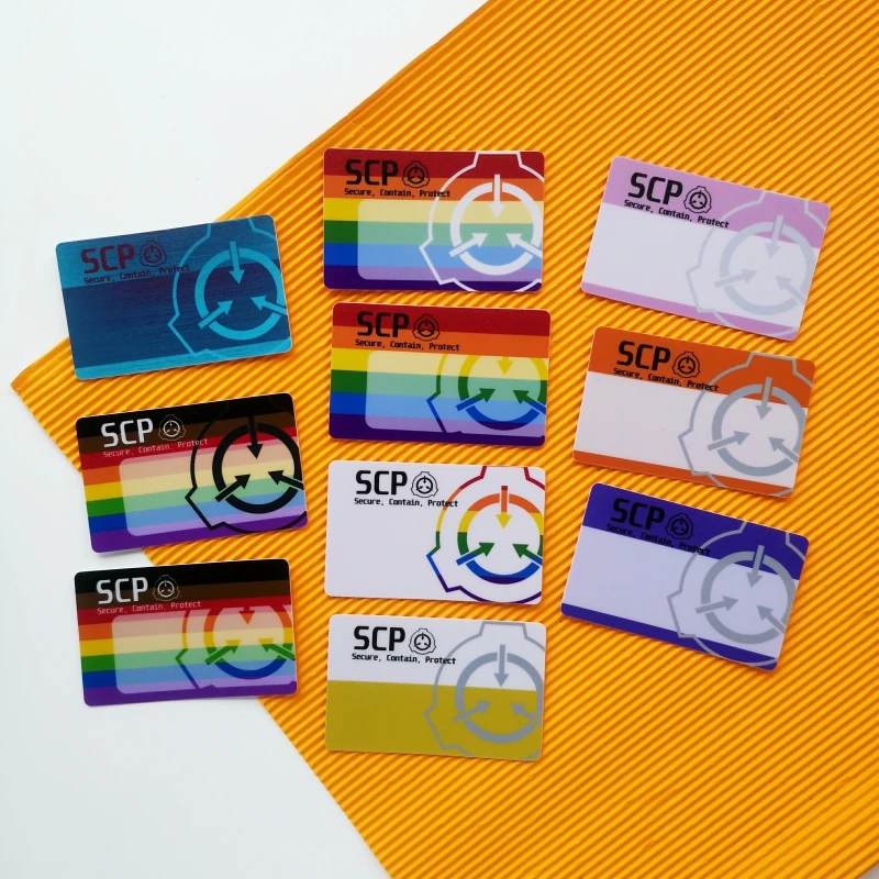 Scp Card,scp Foundation Cards,card Stickers Special Logo Cosplay Access ...
