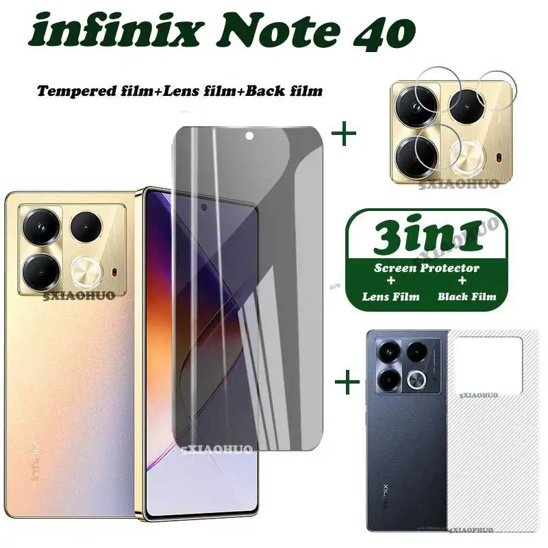 3in1-For-Infinix-Note-40-Anti-Spy-Privacy-Tempered-Glass-For-Infinix ...