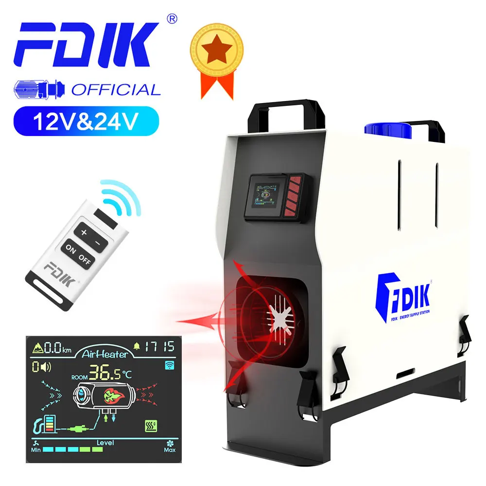 FDIK Portable Diesel Heater Auxiliary All In One 5KW LCD for Garage ...
