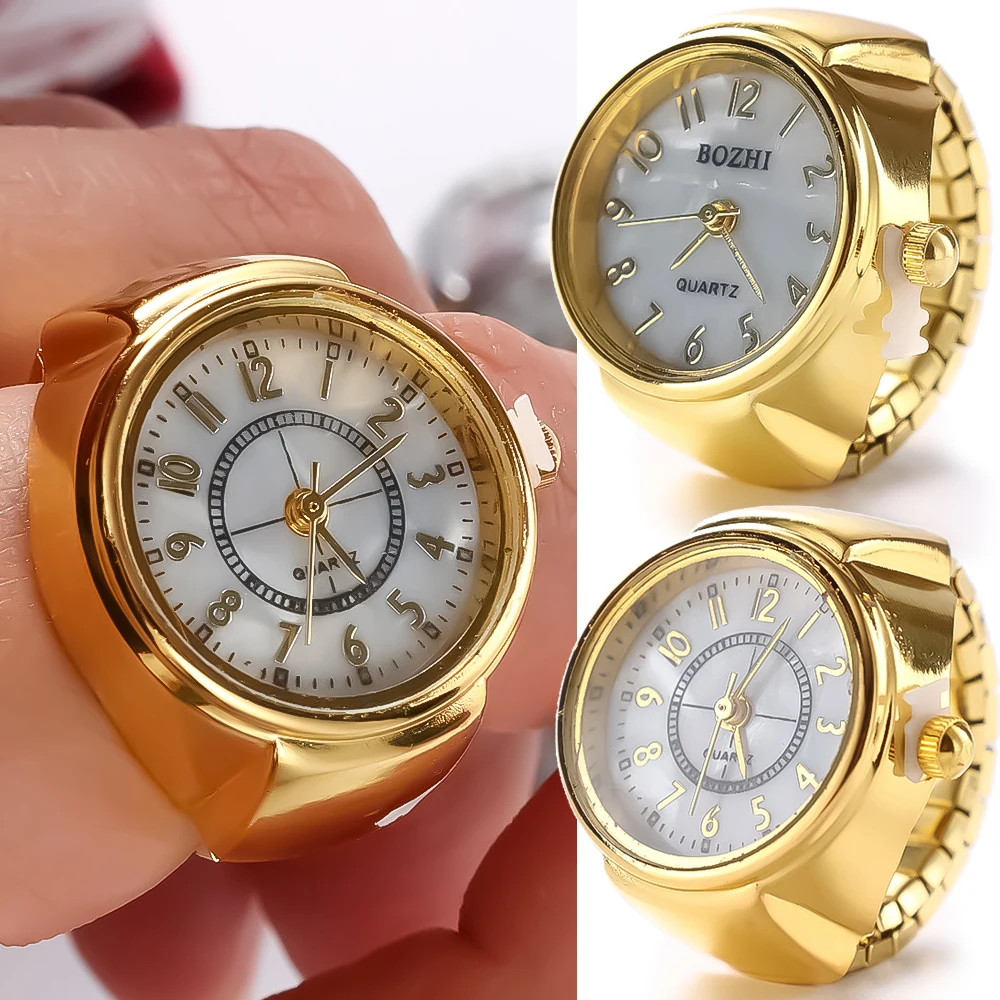 Digital-Quartz-Finger-Watch-Ring-for-Women-Men-Couple-Rings-Gold-Punk ...