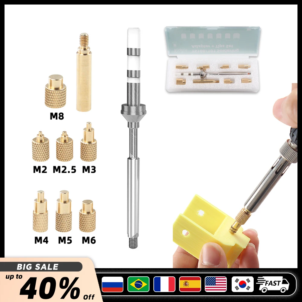 Heat-Insert-Nut-Iron-Tip-TS101-TS100-Soldering-Iron-Tip-Metal-Insert ...