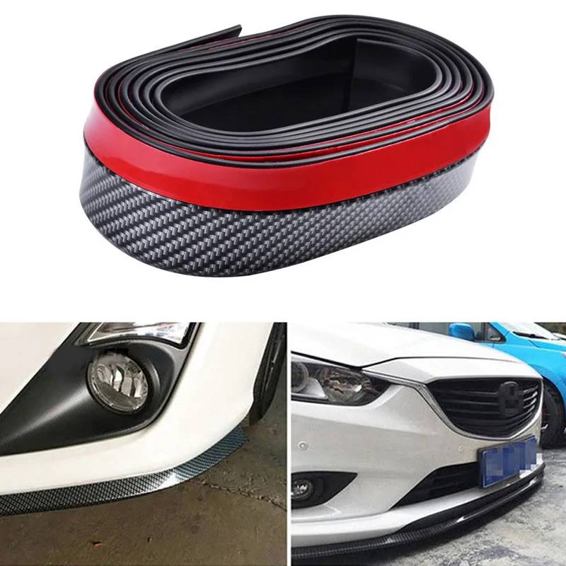 2-5M-Car-Front-Bumper-Lip-Carbon-Fiber-Rubber-for-Skoda-Octavia-2-3-a5 ...