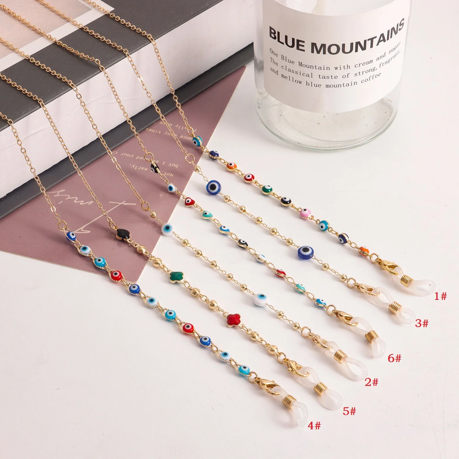 Accessories Mask Chain Eyewear Chain Metal Eyewear Chain Devil's Eye ...