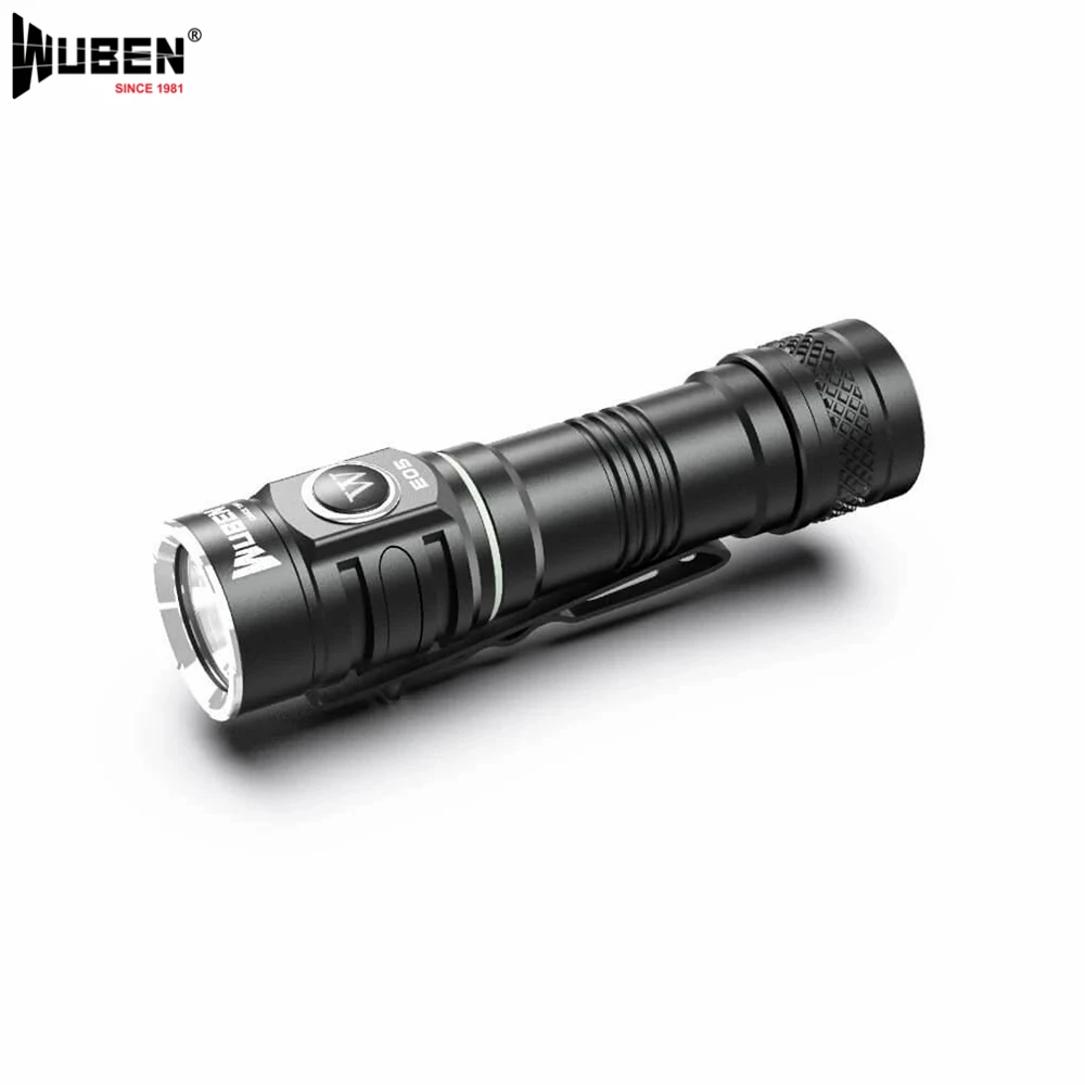 Wuben-E05-Micro-USB-Rechargeable-14500-Battery-EDC-Flashlight-Mini ...