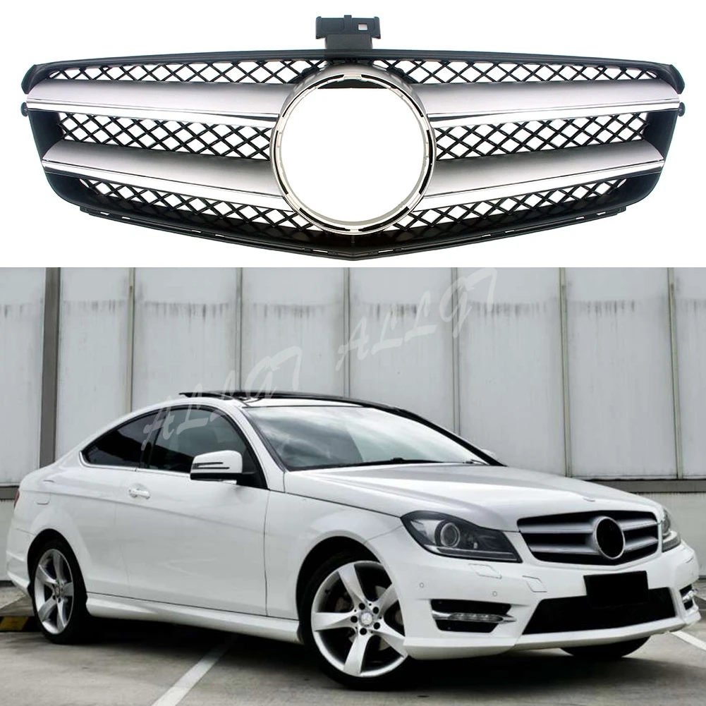 Front-Racing-Facelift-Grilles-Upper-Bumper-Cover-Fit-For-Mercedes-Benz ...