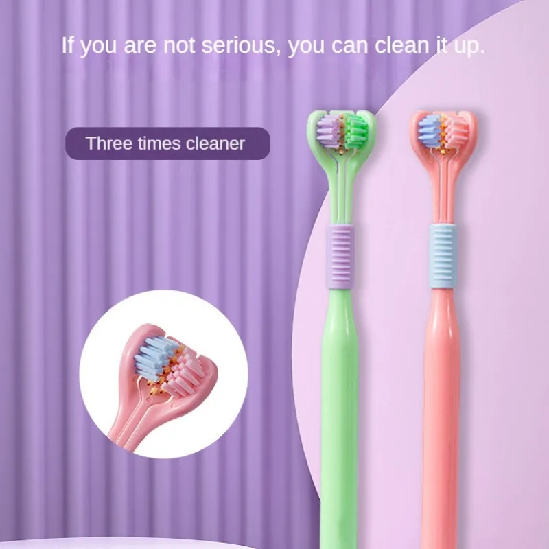 Three-Side-candy-color-Soft-Toothbrush-Baby-Oral-Health-Care-Kids-360 ...