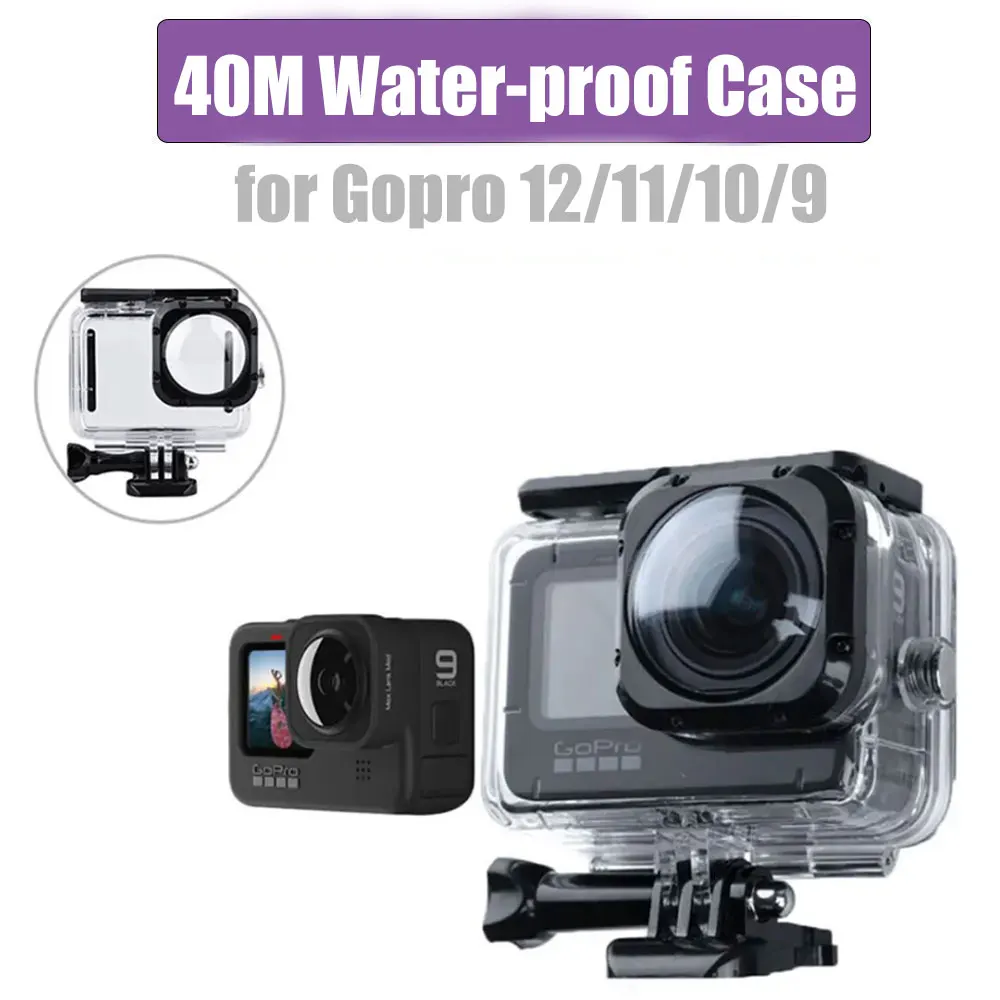 Waterproof-Case-40m-for-Gopro-9-10-11-12-Max-Lens-Mod-Cover-Camera ...