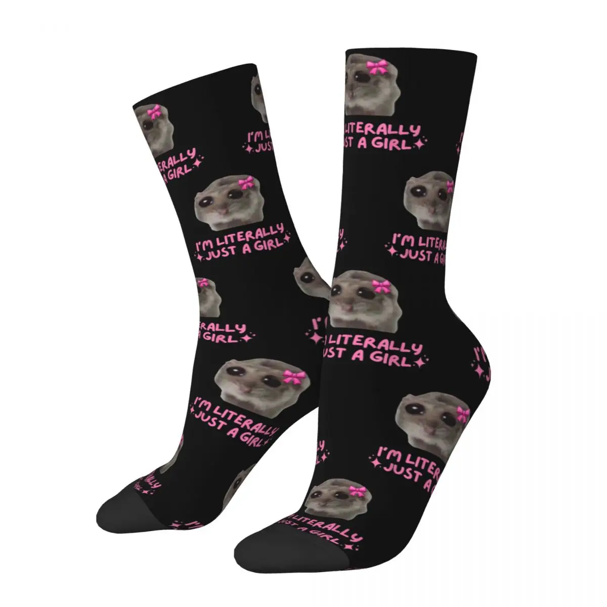 Sad-Hamster-Meme-Socks-Men-s-Women-s-Fashion-I-m-Just-a-Girl-Socks ...