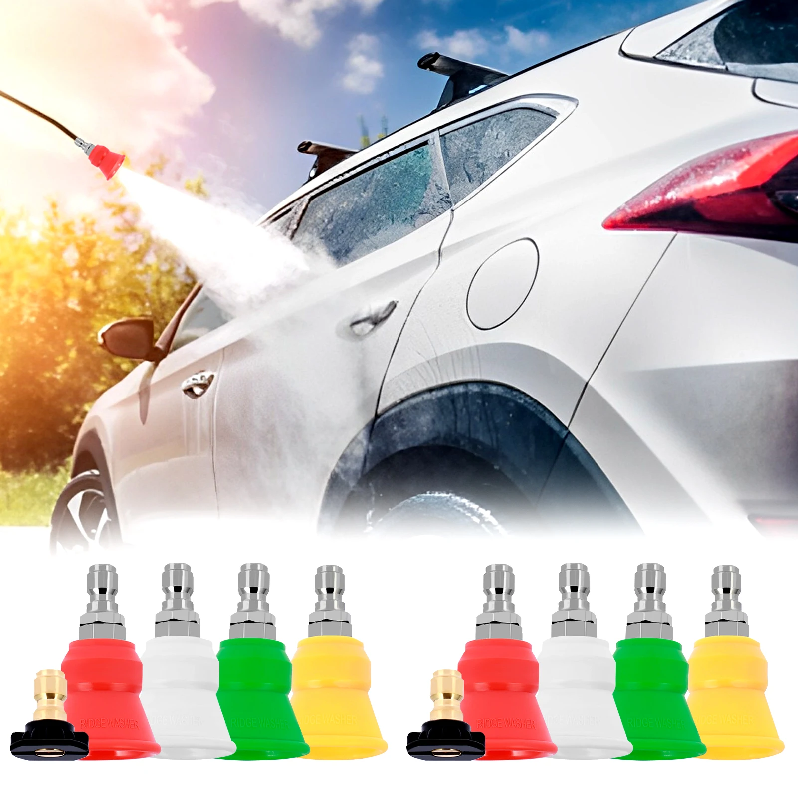 5Pcs-Pressure-Washer-Nozzle-Guard-Stainless-Steel-Power-Washer-Nozzle ...