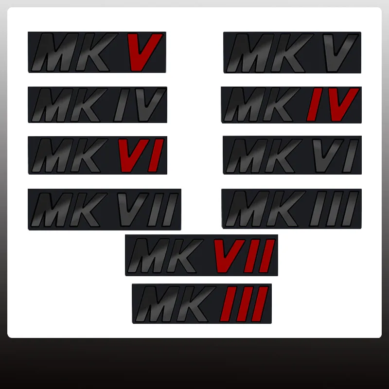 MKV-MKVI-MKIV-MKVII-MKIII-Black-Car-Grille-Badge-Sticker-For-Golf-GTI ...