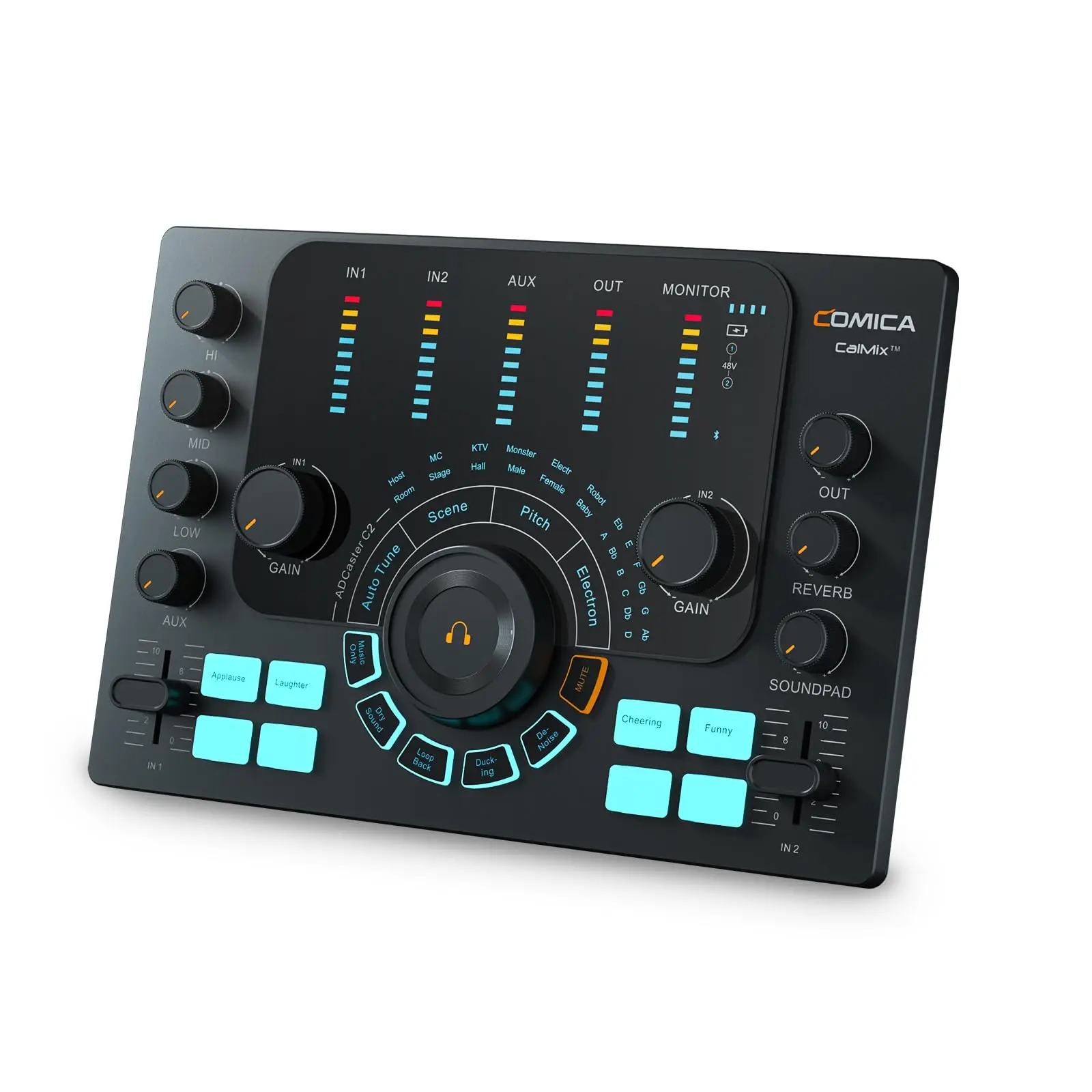 Comica-ADCaster-C2-Audio-Interface-Streaming-Podcasting-Recording-Multi ...