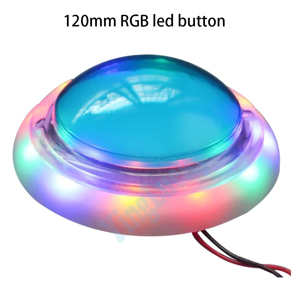 120mm-rgb-led-button-Arcade-Button-LED-button-Illuminated-Colorful-Flashing-Push-Button-For ...