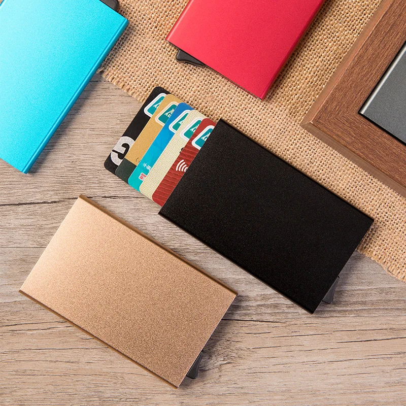 Rfid-Smart-Wallet-Card-Holder-Metal-Thin-Slim-Men-Women-Wallets-Pop-Up ...