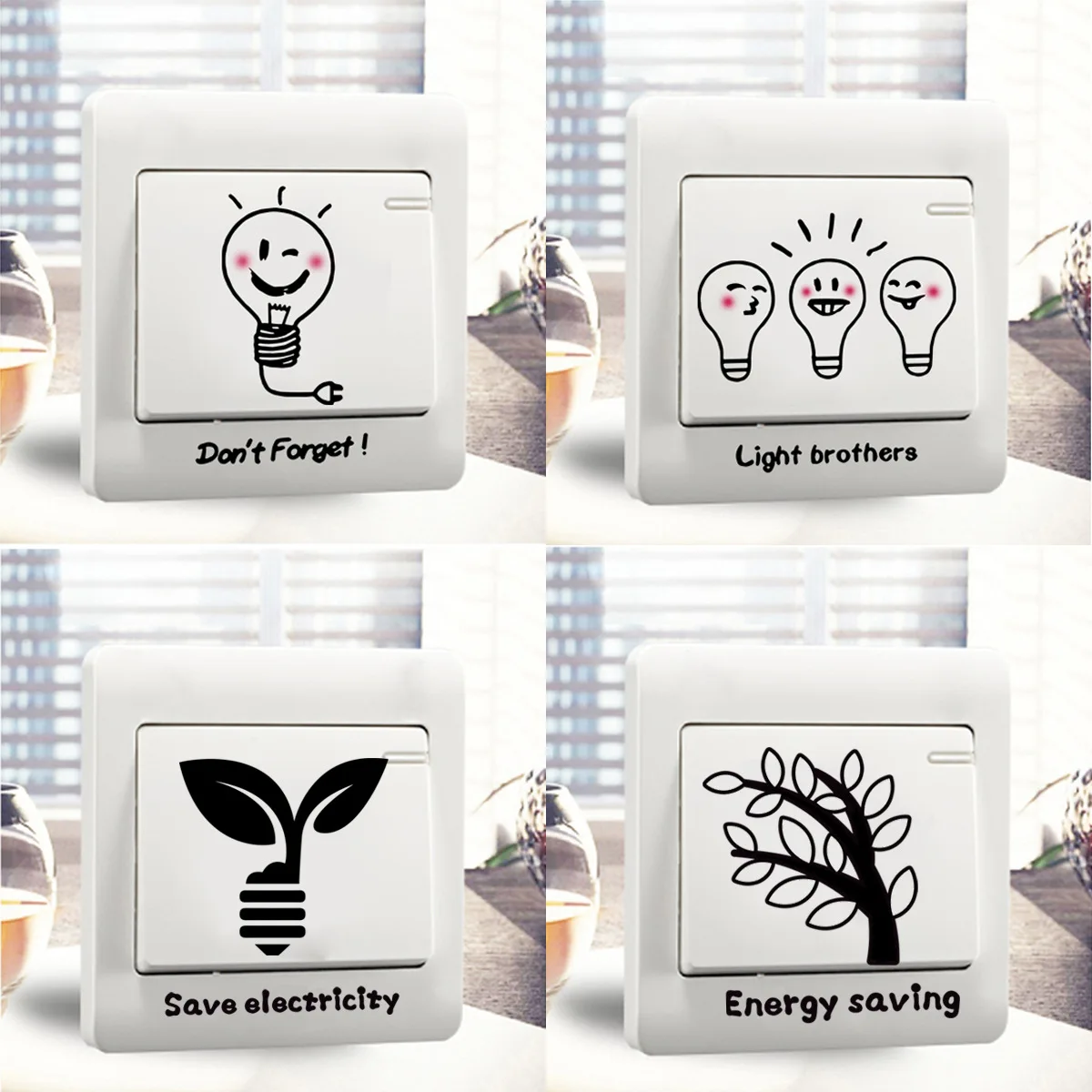 Turn Off Light Switch Stickers