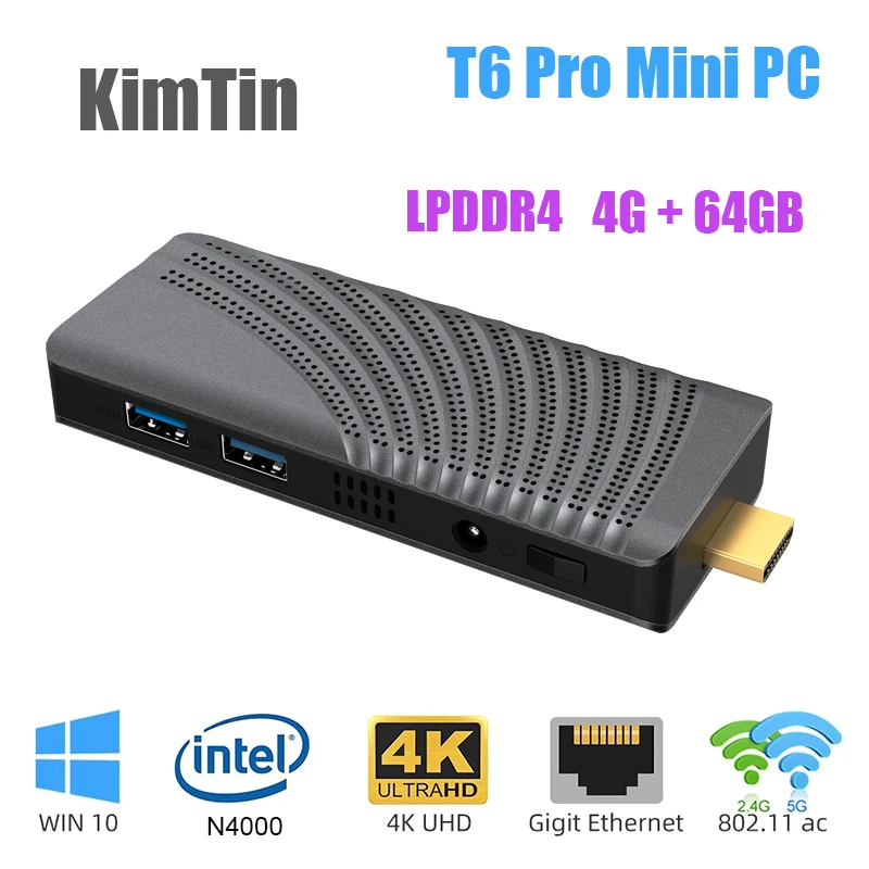 KimTin-Celeron-N4000-Quad-Core-CPU-4GB-64GB-4K-Fanless-Mini-PC-Windows ...
