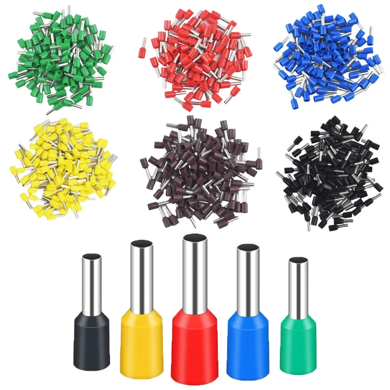 100PCS-Pack-Insulated-Cord-End-Terminal-Crimp-E0508-1008-1508-7508-2508 ...