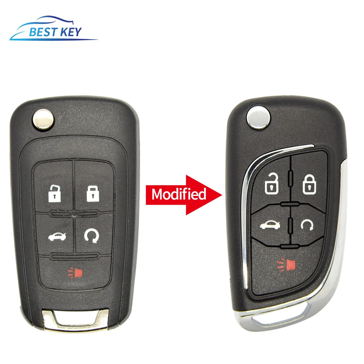 BEST-KEY-Modified-Folding-Remote-Car-Key-Shell-For-Chevrolet-Cruze ...