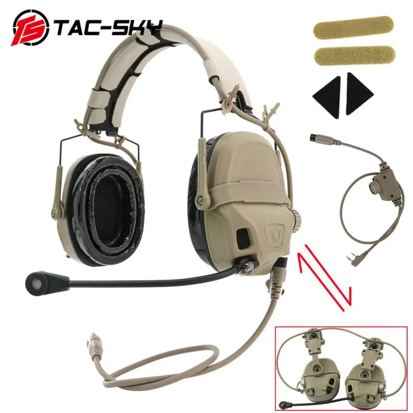 TAC-SKY-AMP-Tactical-Headset-Comm-Noise-Canceling-Pickup-Shooting ...