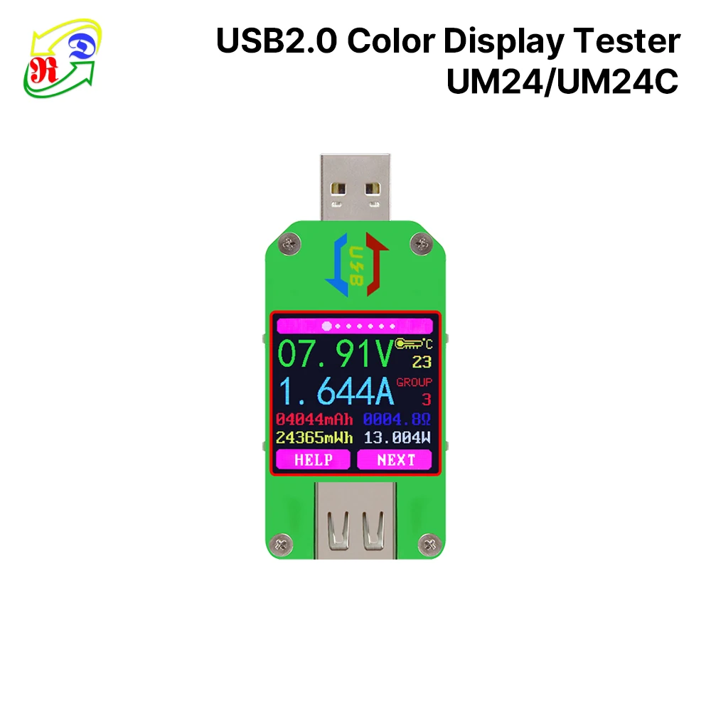 RD RIDEN UM24 UM24C APP USB 2.0 LCD Display Voltmeter ammeter charge ...