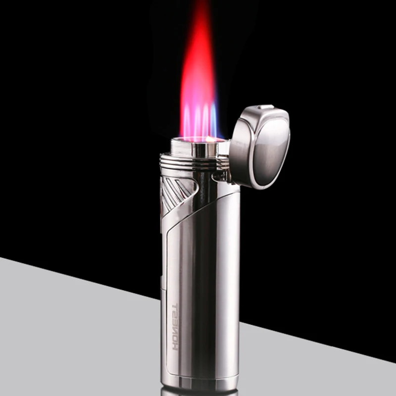 Stronger-4-Flame-Metal-Jet-Flame-Gas-Lighter-Butane-Cigarette-Torch-Arc ...