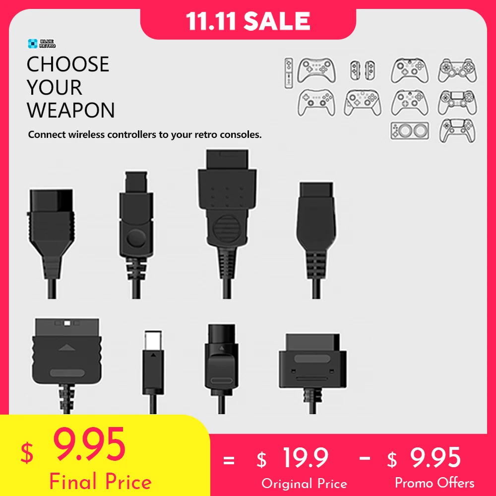 BlueRetro-Wireless-Game-Controller-Converter-Adapter-PS2-Accessories ...