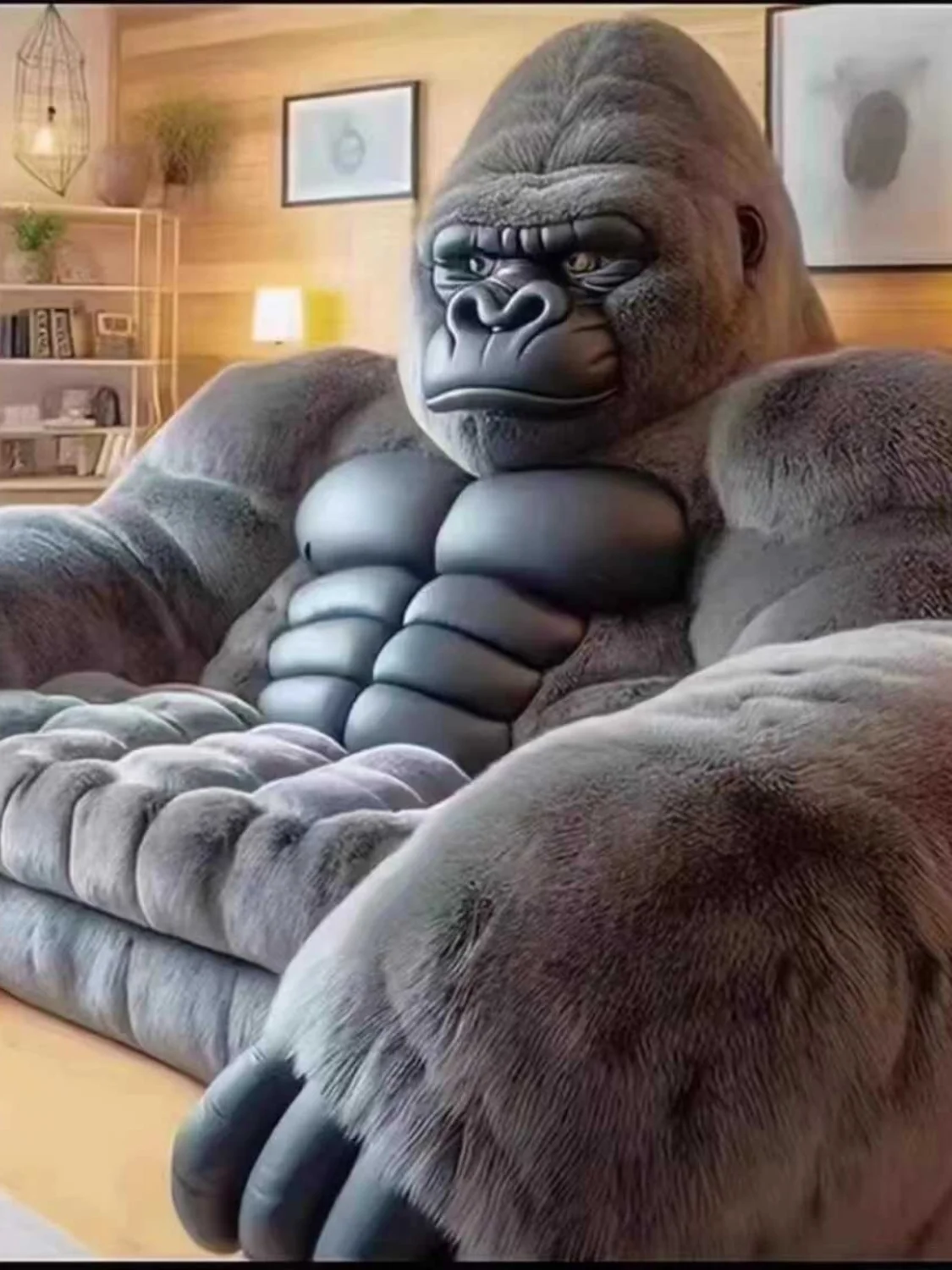 Gorilla-sofa-living-room-furniture-two-dimensional-King-Kong-sofa ...