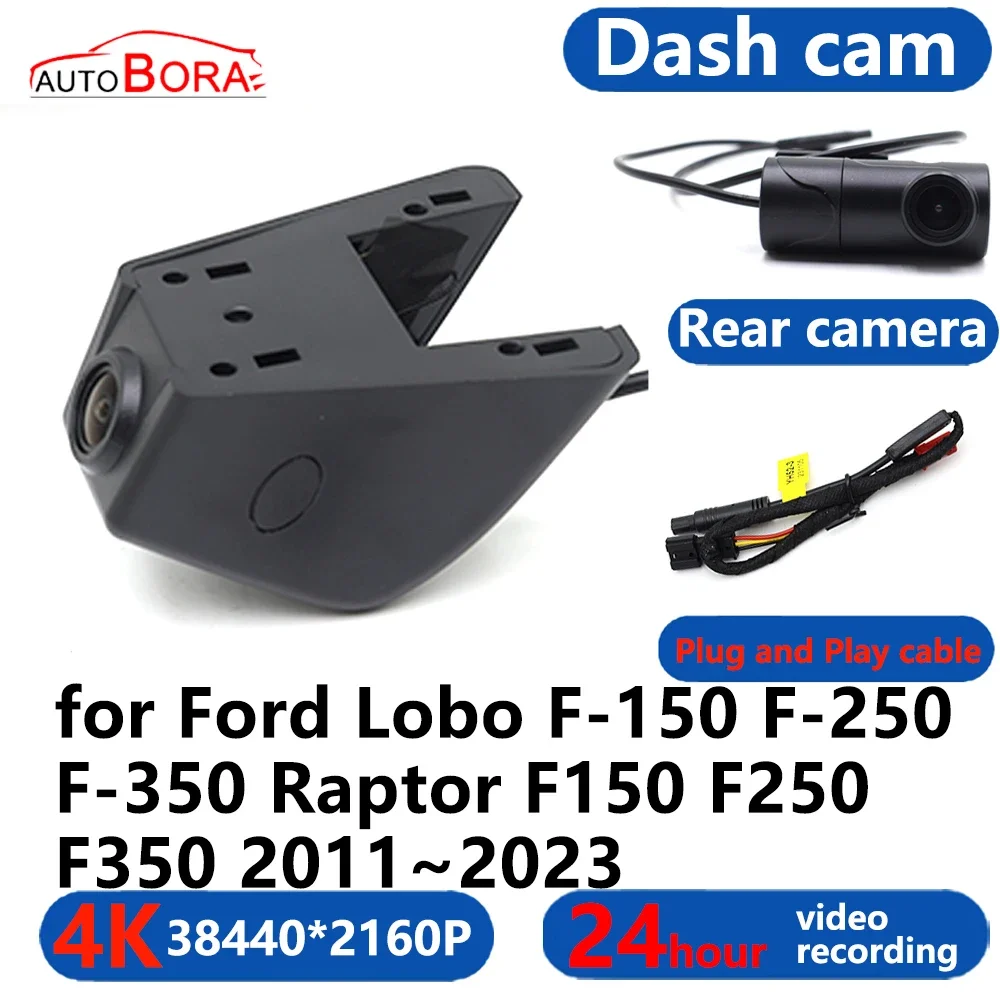 AutoBora 4K Wifi 3840*2160 Car DVR Dash Cam Camera 24H Video for Ford ...