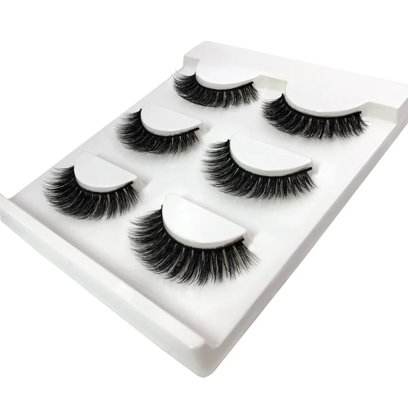 Makeup-3-Pairs-Natural-False-Eyelashes-Thick-Real-3D-Mink-Lashes-Soft ...