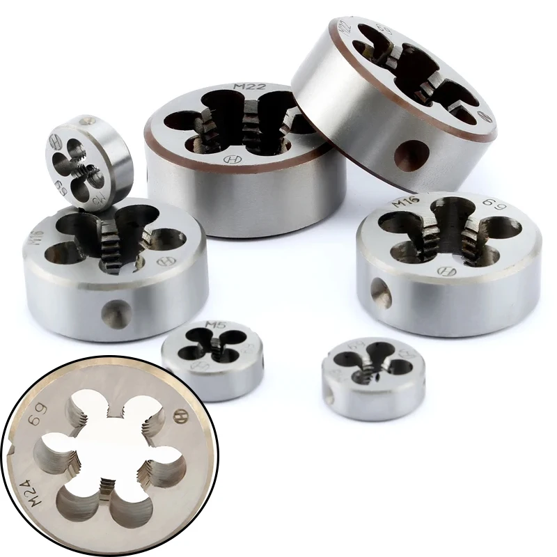 Alloy-Steel-1pcs-Hard-Round-Die-Tap-Threading-Metric-Mini-Dies-Set ...