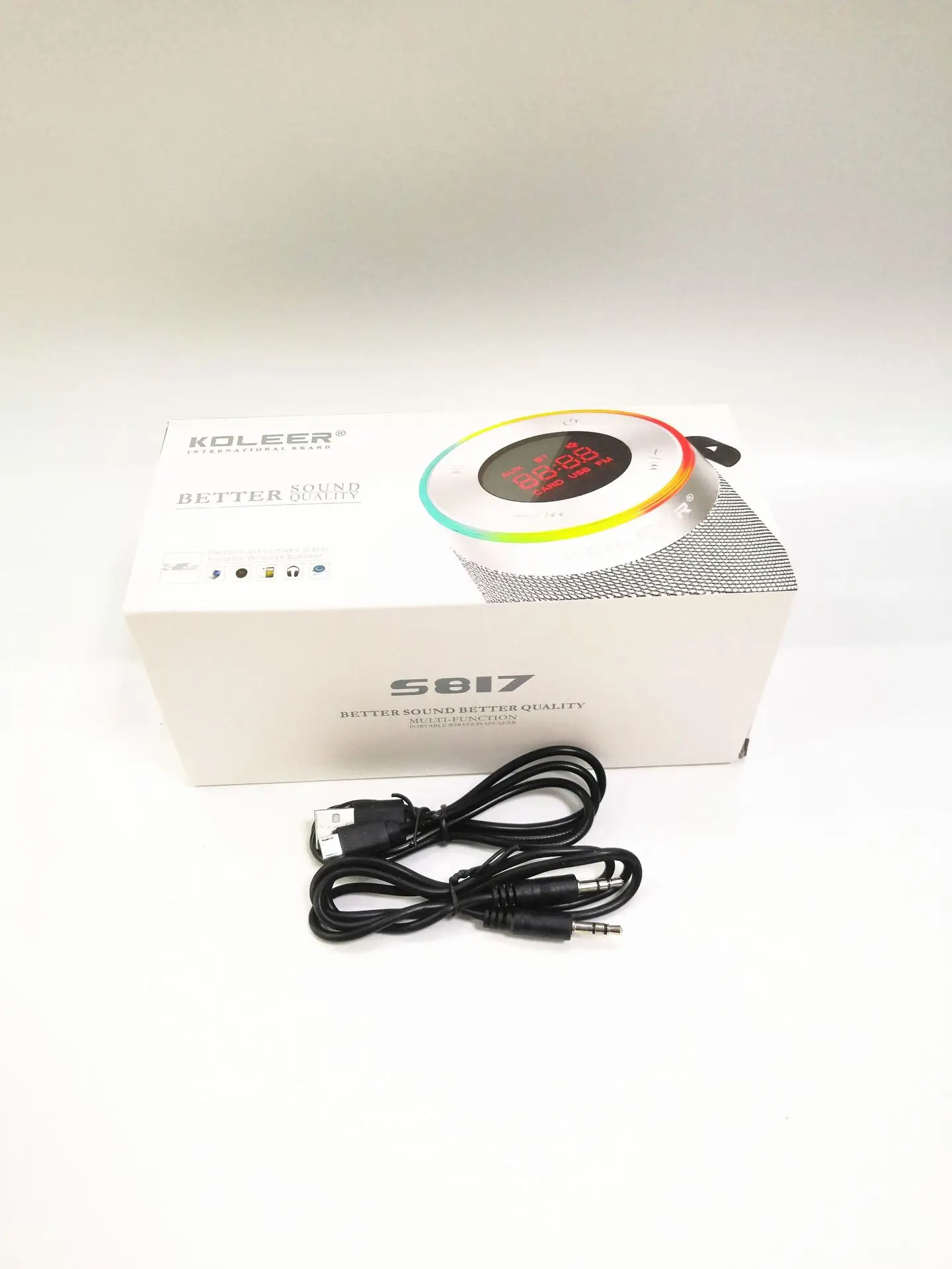 Koleer S817 Bt Led Light Speaker - MediaSpace