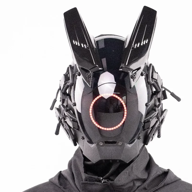 Cyberpunk-Mask-Round-Light-Wing-Braid-Triangle-Light-Festival-LED-Light ...