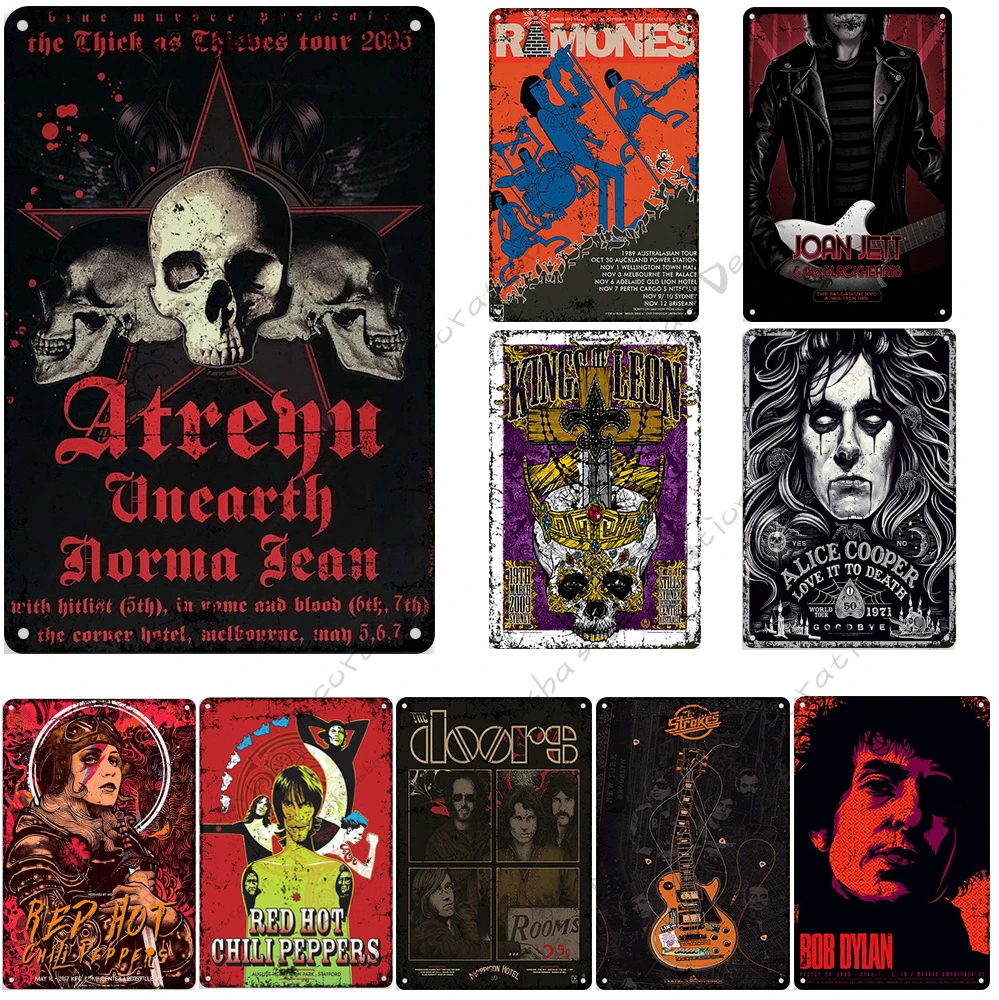 Decorative Plates Music | Metal Plates Wall Decor | Bar Signs Retro ...