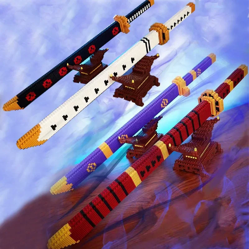 Linkgo Sword Building Blocks Demon Slayer Roronoa Zoro Sandai Kitetsu ...