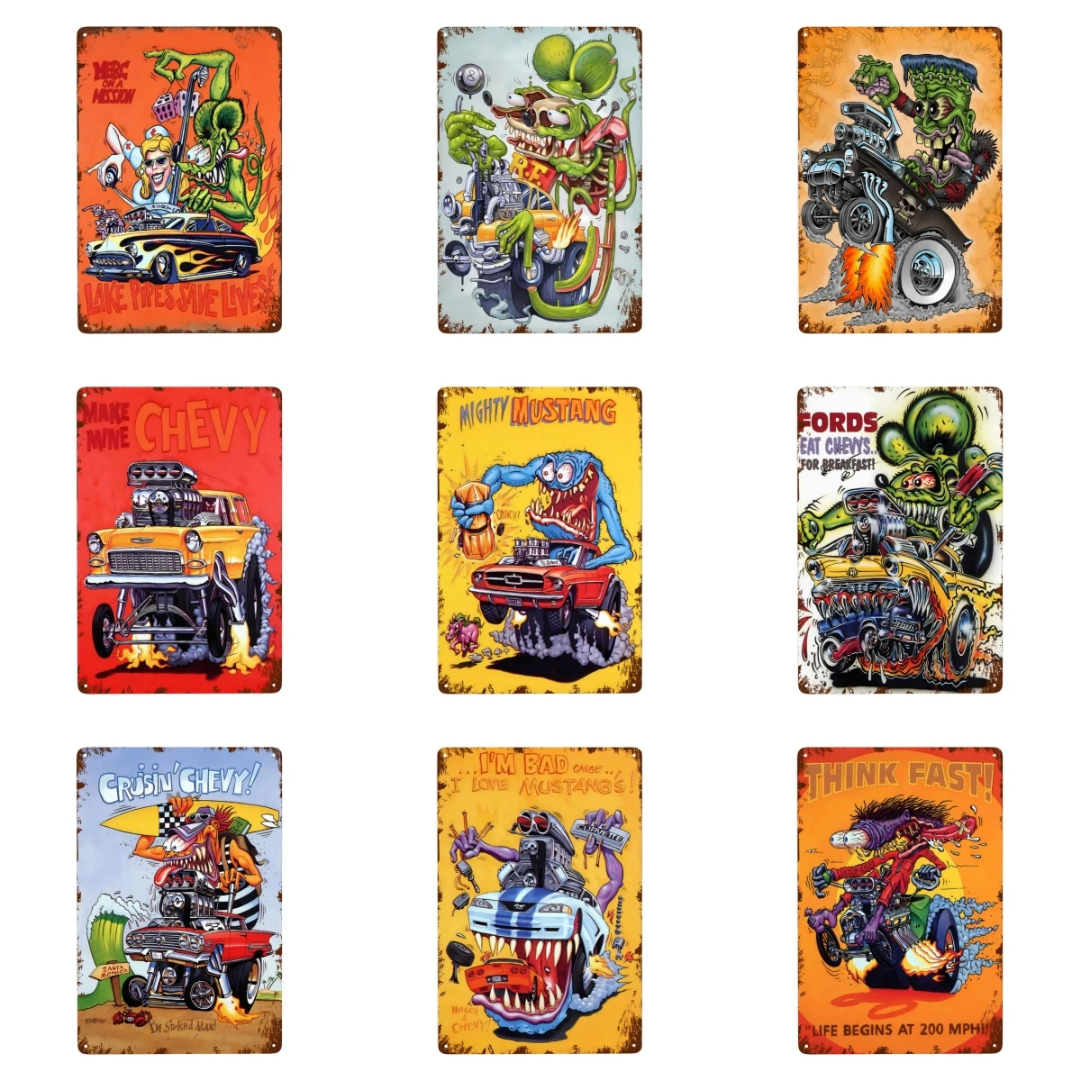 1pc-Rat-Fink-Metal-Signs-Vintage-Unique-Wall-Decor-for-Home-Kitchen-Bar ...