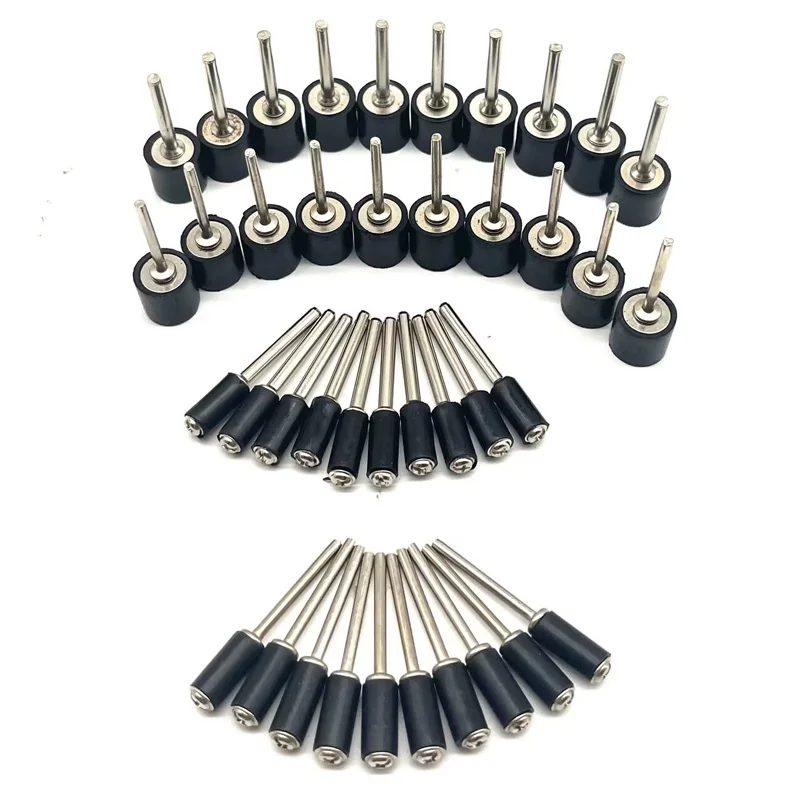 10Pcs-Dremel-Accessories-Drum-Rubber-Mandrel-2-35mm-3-175mm-Shank-Rod ...