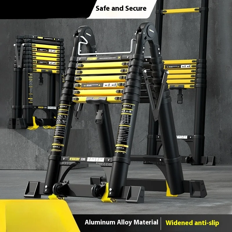 Flagship thickened aluminum alloy telescopic ladder, high standard ...