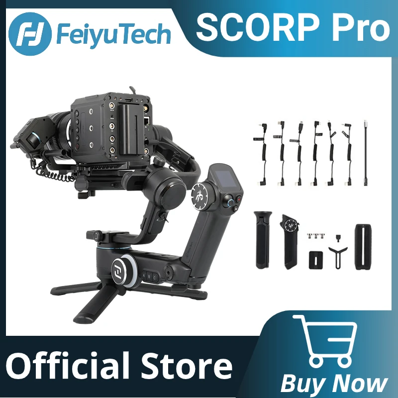 FeiyuTech-SCORP-Pro-3-Axis-Camera-Gimbal-Stabilizer-Handle-Grip-Display-Screen-for-DSLR-Camera ...