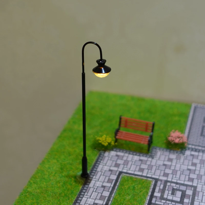 3PCS-HO-Scale-Model-Railway-Lamppost-LED-Park-Lanterns-Street-Lamp ...