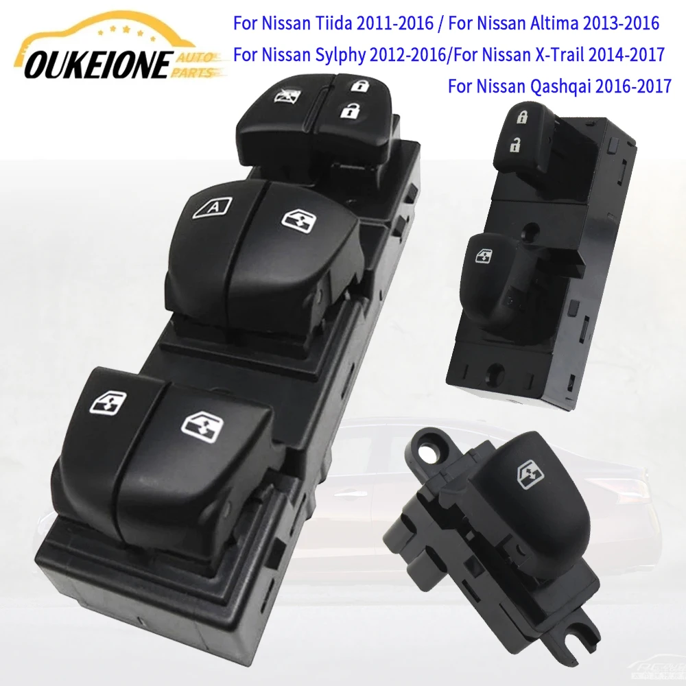 For Nissan Tiida Altima Sylphy X-Trail Qashqai Power Window Switch ...