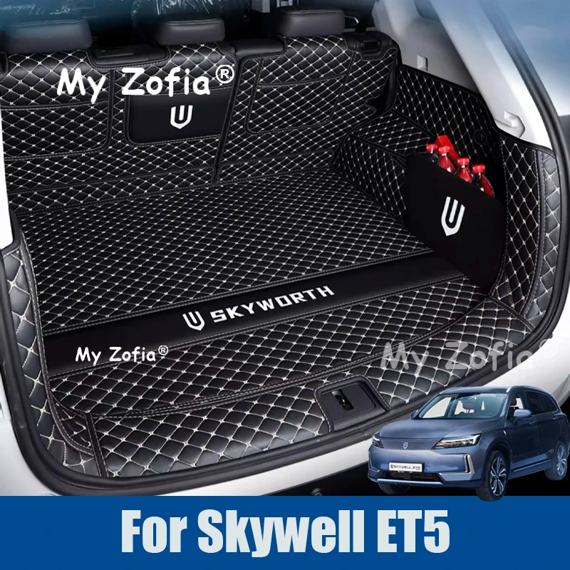 For Skywell ET5 Skyworth EV6 2024 2025 Car Trunk Mat leather Waterproof ...