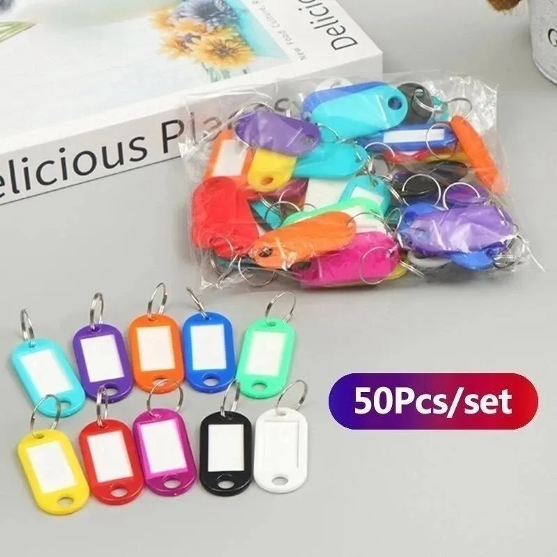 50pcs-Colorful-Plastic-Tags-Hotel-Number-Classification-Card-Key-Tags ...