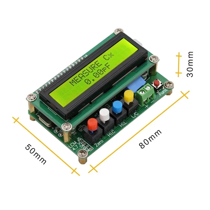 ABUH-Digital Capacitor Meter Inductance Capacitance L/C Meter LCD ...