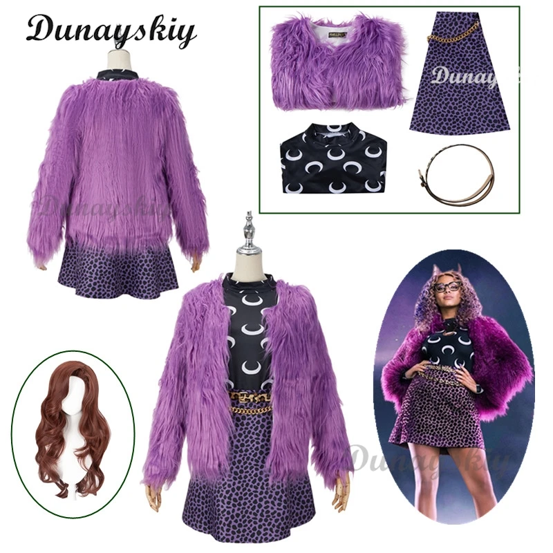 Monster High Anime Clawdeen Wolf Cosplay Costume Halloween Christmas