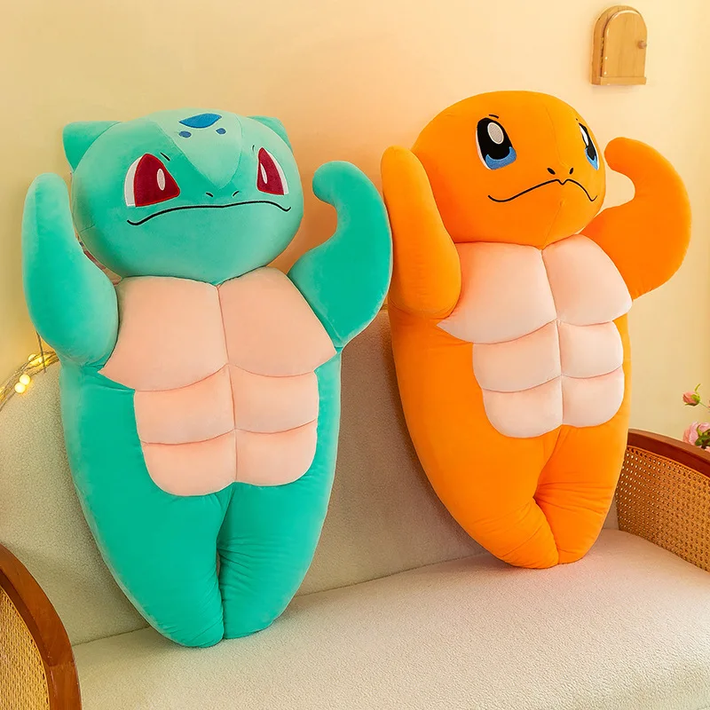 45-80cm-Cartoon-Pokemon-Stuffed-Animal-Muscle-Squirtle-Charmander ...
