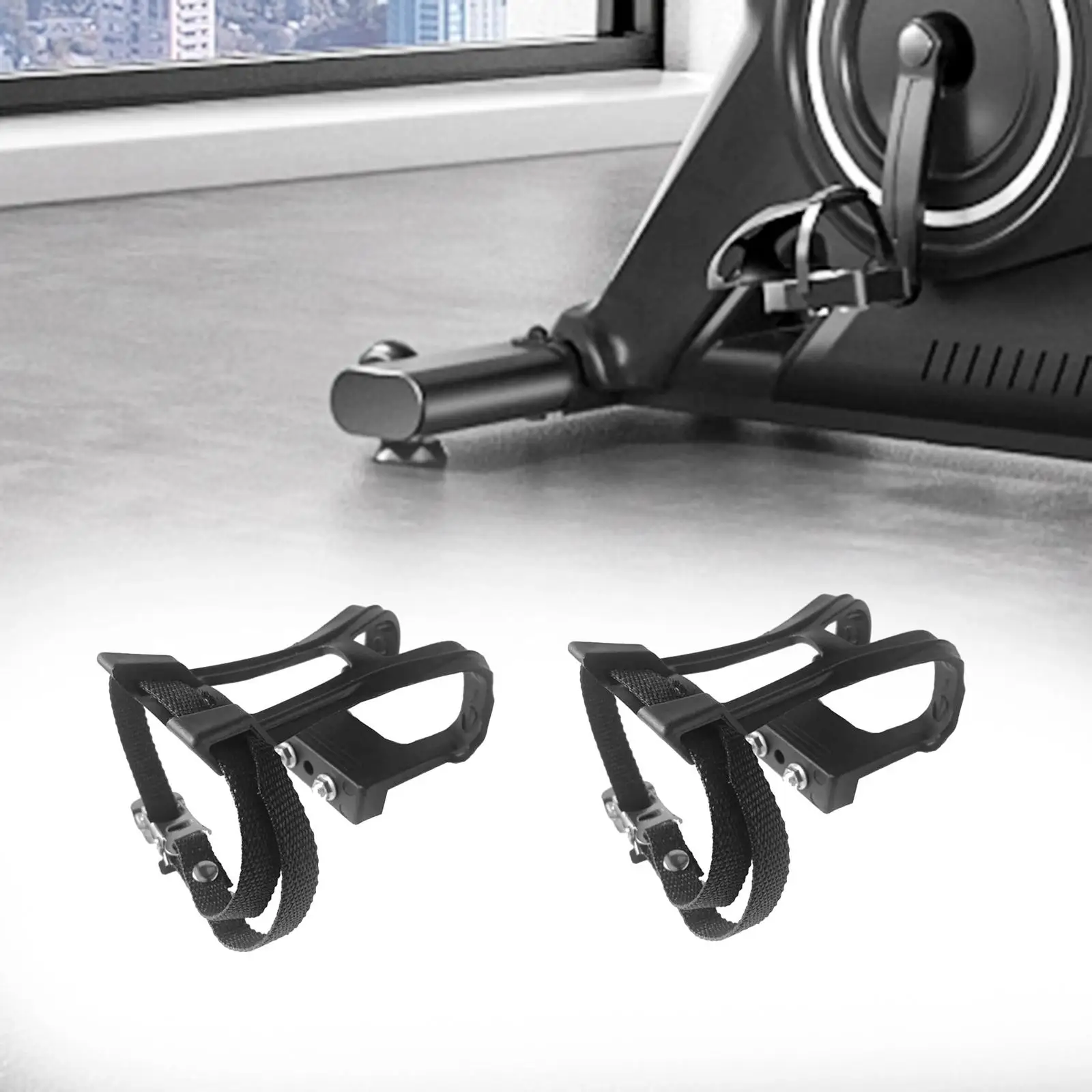 Bicycle-Pedals-Toe-Clips-for-Outdoor-Bikes-Exercise-Equipment ...